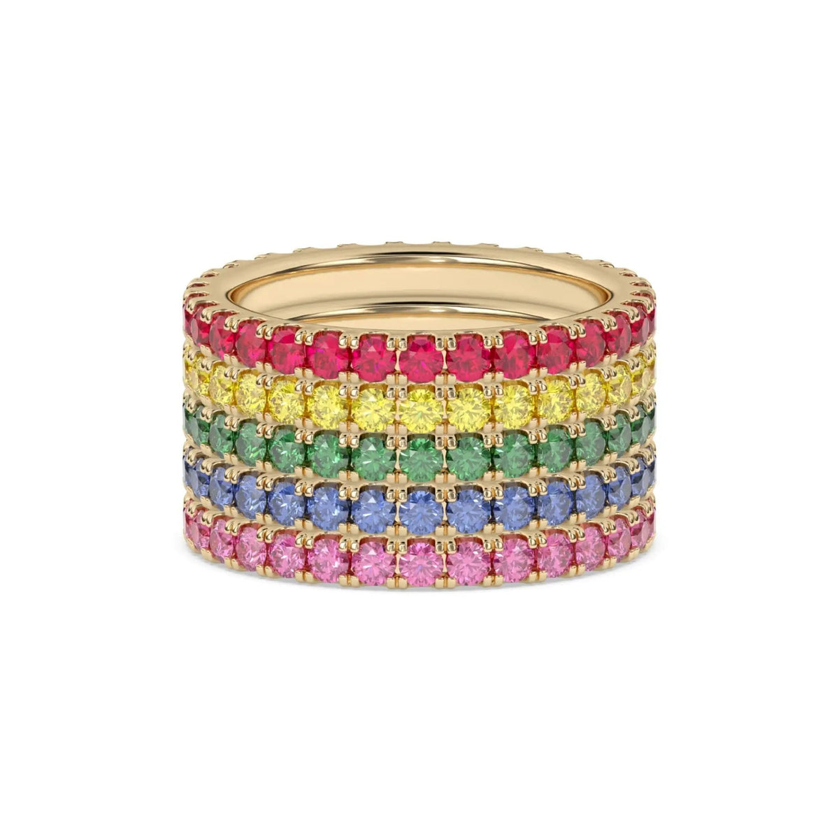 Gold Gemstone Rings | Stacking Rings – Argent & Asher